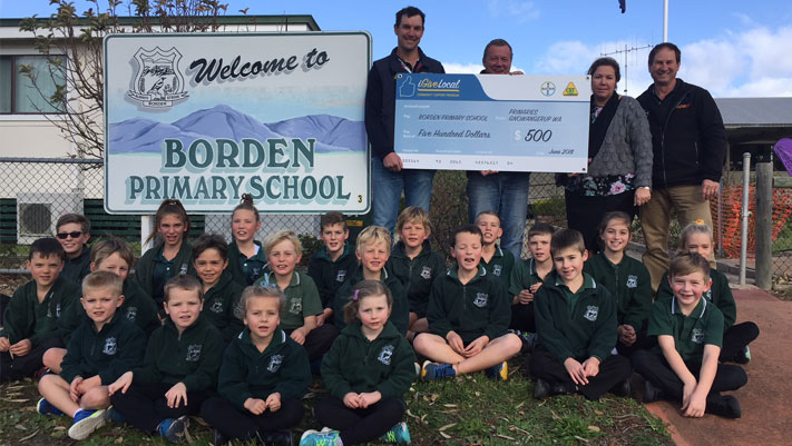 $500 support for Borden Primary School