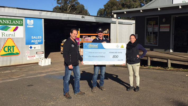 Frankland River Cricket Club catches $500 donation