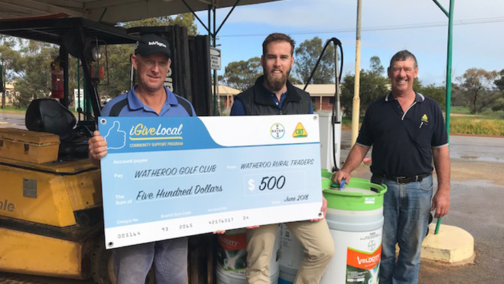Watheroo Golf Club welcomes donation