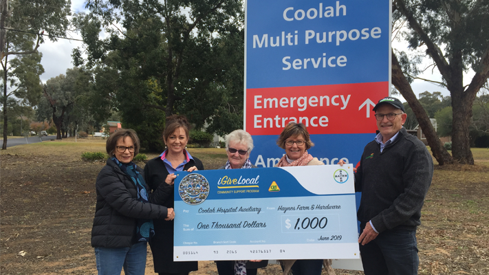 Coolah Hospital Palliative Care Unit | iGIveLocal | Bayer Crop Science